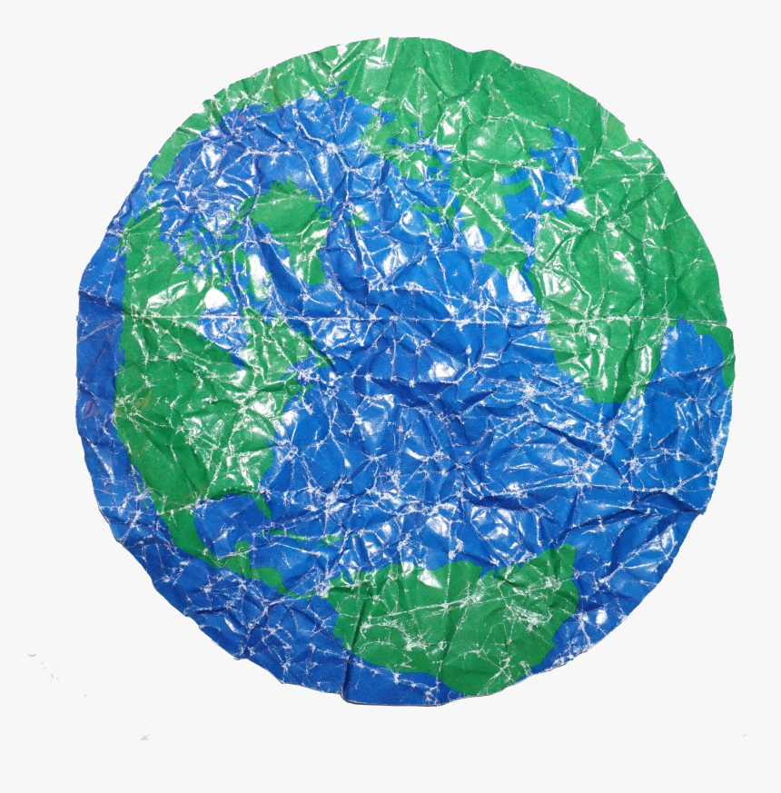 A Photo Of The Earth, Wrinkled From Being Crumpled - Circle, HD Png ...