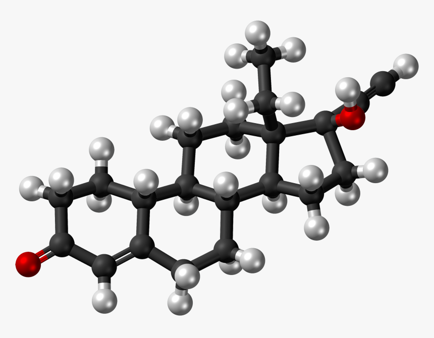 Levonorgestrel Molecule Ball - Testosterone Molecule 3d, HD Png ...