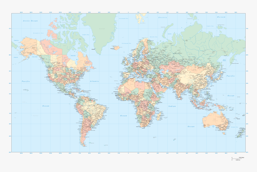 Transparent Mapamundi Png - Map Of The World Creative Commons, Png ...
