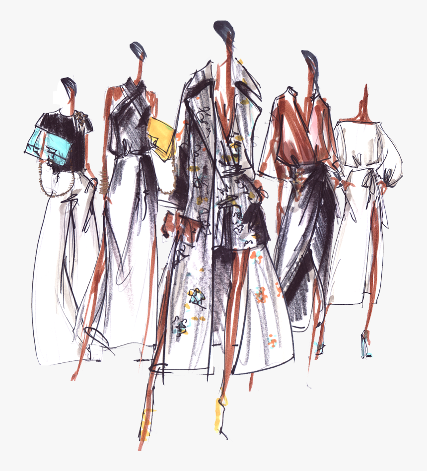 Illustration-01 - Model Sketch Transparent Background, HD Png Download ...