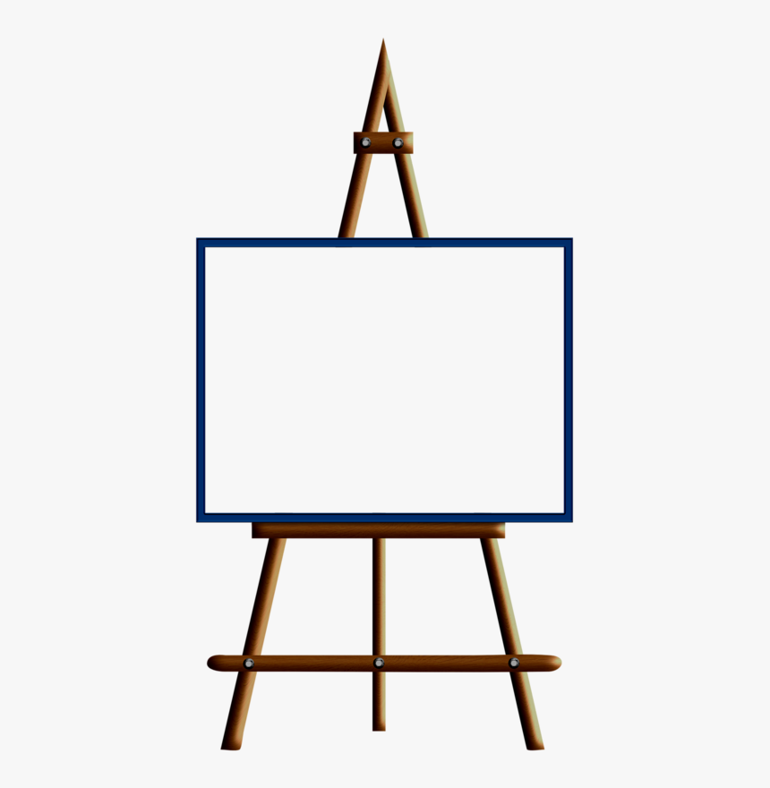 Easel With Canvas Clip Art