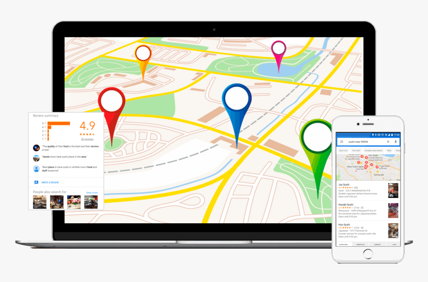 Transparent Google Map Image Png - Google My Maps Laptop, Png Download ...