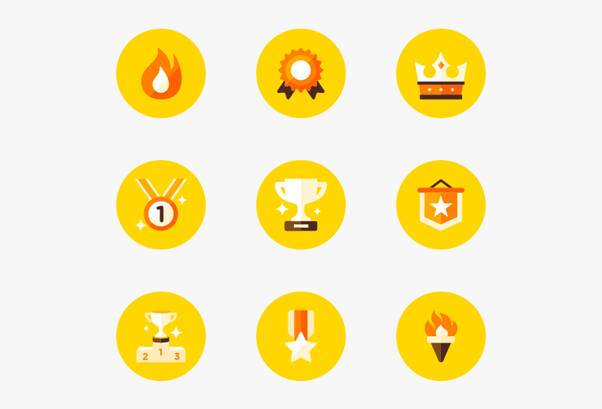 Essential Set - Yellow Icons, HD Png Download , Transparent Png Image ...