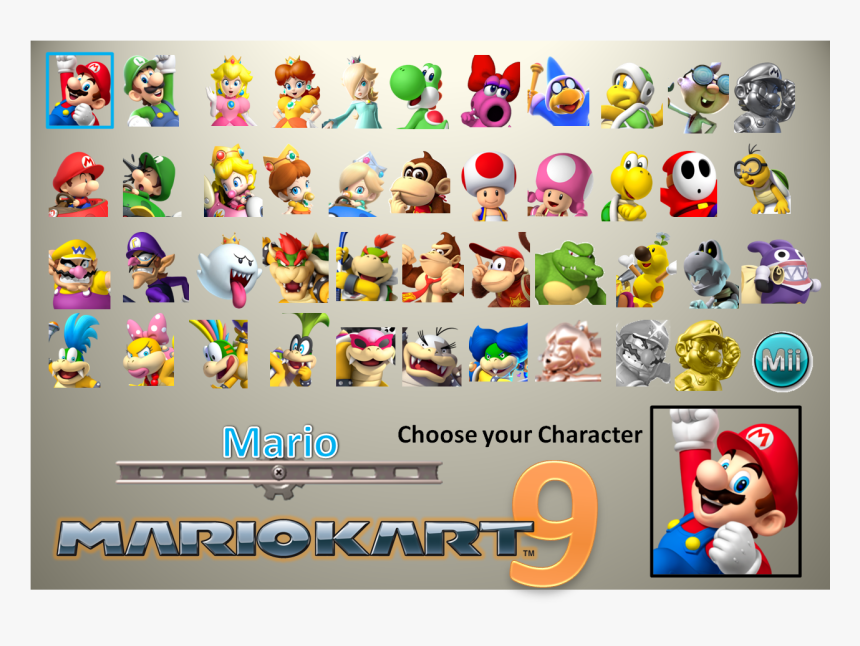 Mario Kart 9 Characters, HD Png Download , Transparent Png Image - PNGitem