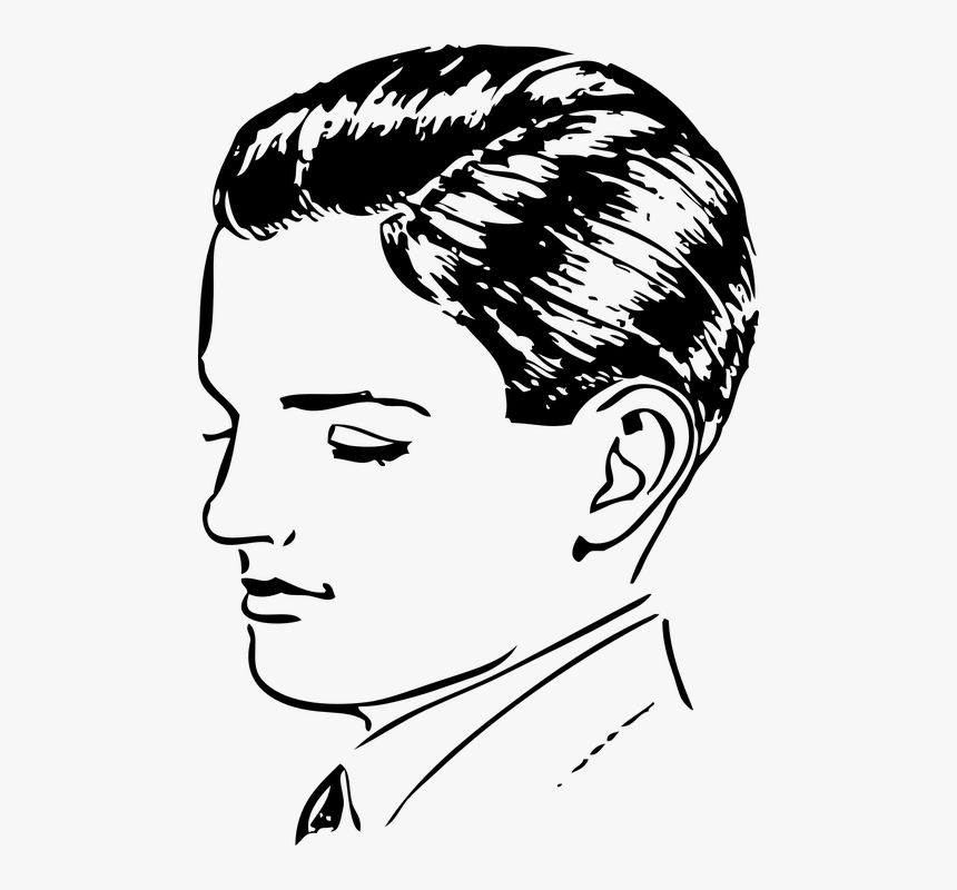 Head, Boy, Face, Side, Looking, Sad, Unhappy, Man - Drawing Of A Boy ...