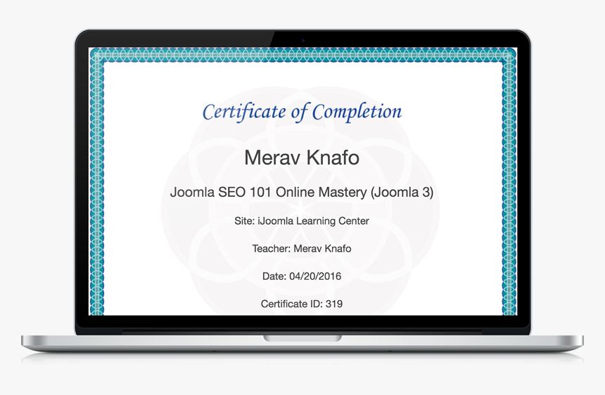 Integrated E Learning Certificate - E Certificate Lms, HD Png Download , Transparent Png Image ...