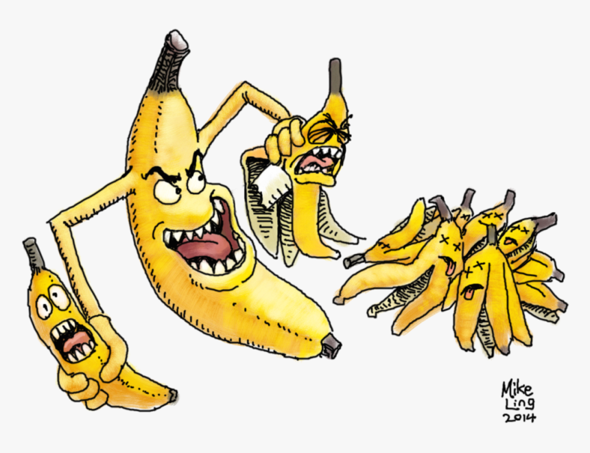 Evil Clipart Layman - Evil Banana Drawing, HD Png Download ...