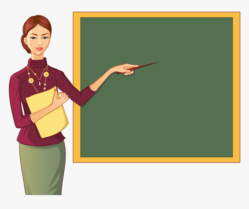 Teacher Png - Teacher Teaching In Blackboard, Transparent Png ...