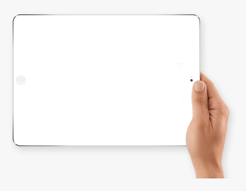 A Hand Holding A Tablet , Png Download - Hand, Transparent Png ...