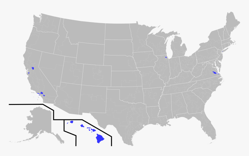 Us House Map 2016, HD Png Download , Transparent Png Image - PNGitem