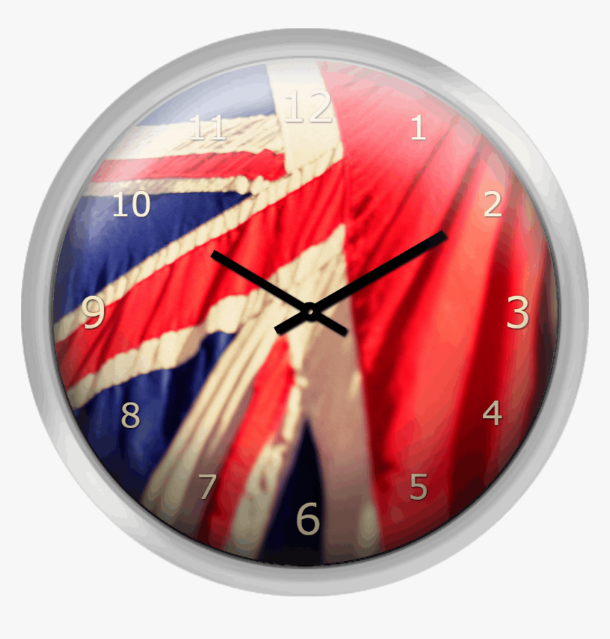 Transparent Great Britain Flag Png - Wall Clock, Png Download ...