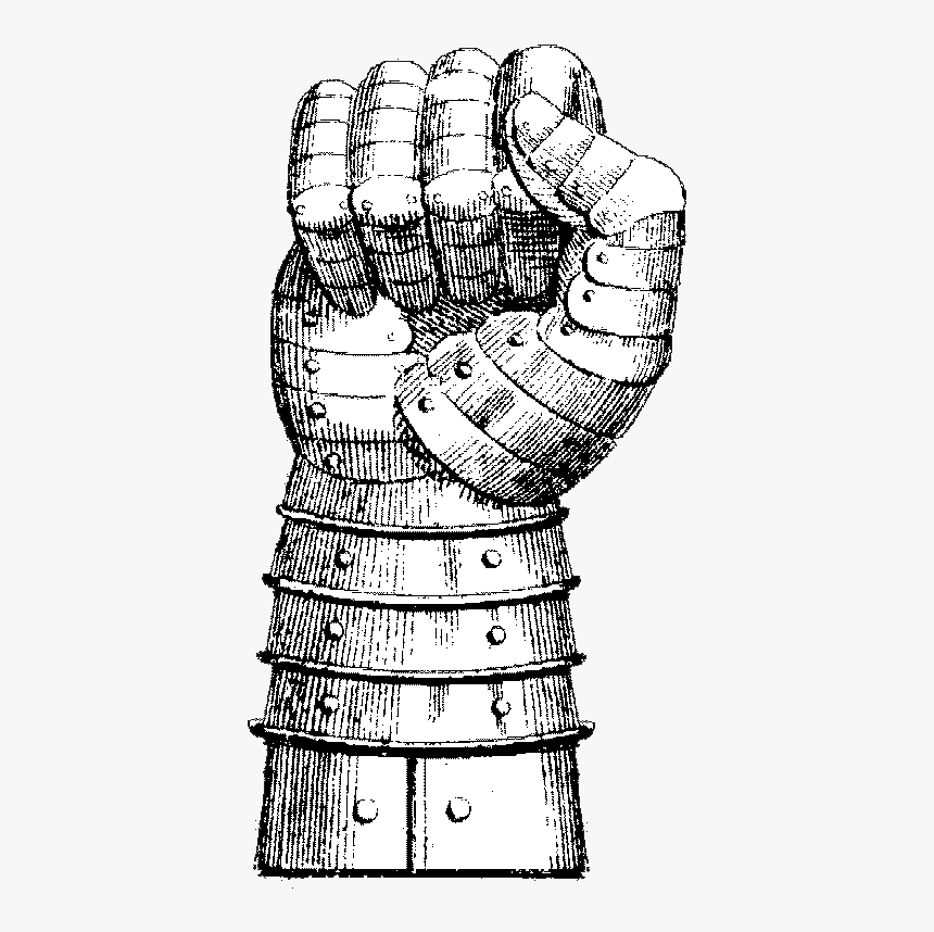 Transparent Clenched Fist Clipart - Clenched Gauntlet Fist, HD Png ...
