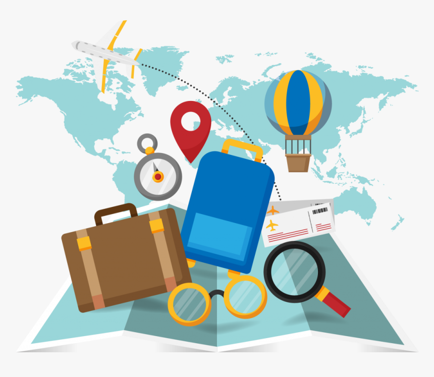 World Map Cartoon Background, HD Png Download , Transparent Png Image ...