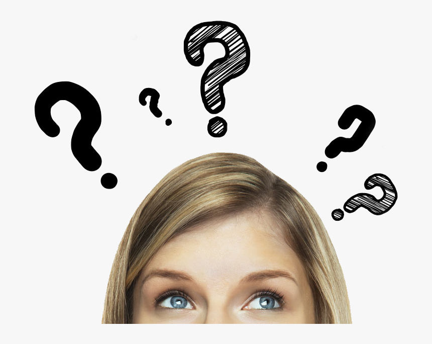 Woman With Questions - รูป คน กำลัง คิด Png, Transparent Png ...