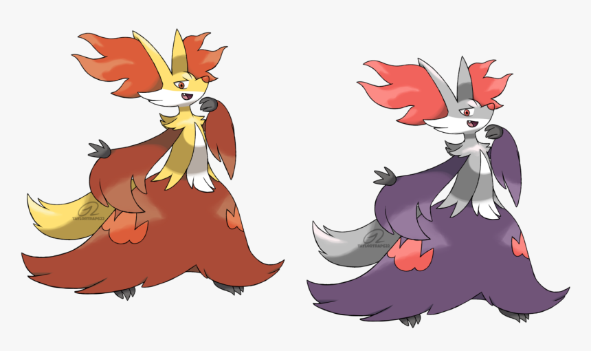 Pokemon Fan Art - Fennekin Delphox, HD Png Download , Transparent Png ...