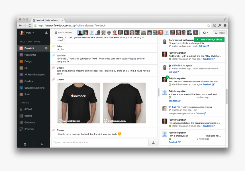 Flowdock Screenshot, HD Png Download , Transparent Png Image - PNGitem