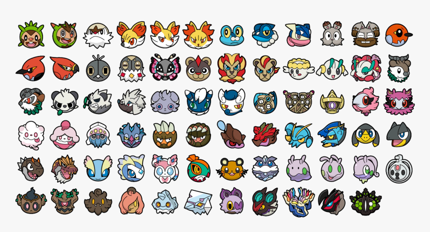 6th Generation Pokemon, HD Png Download , Transparent Png Image - PNGitem