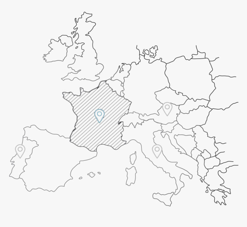Europe Map Outline Transparent, HD Png Download , Transparent Png Image ...