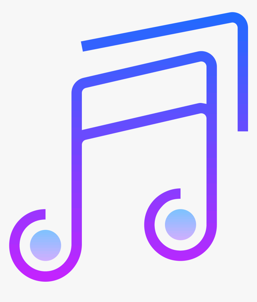 Blue Music Note Icon