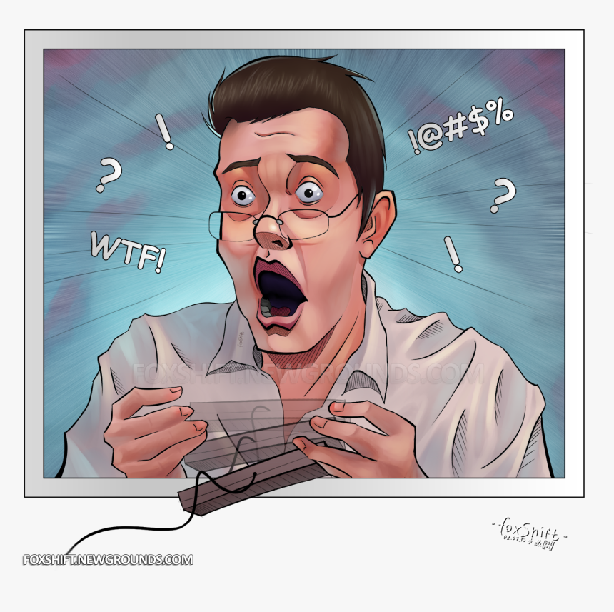 Angry Video Game Nerd - Cartoon, HD Png Download , Transparent Png ...