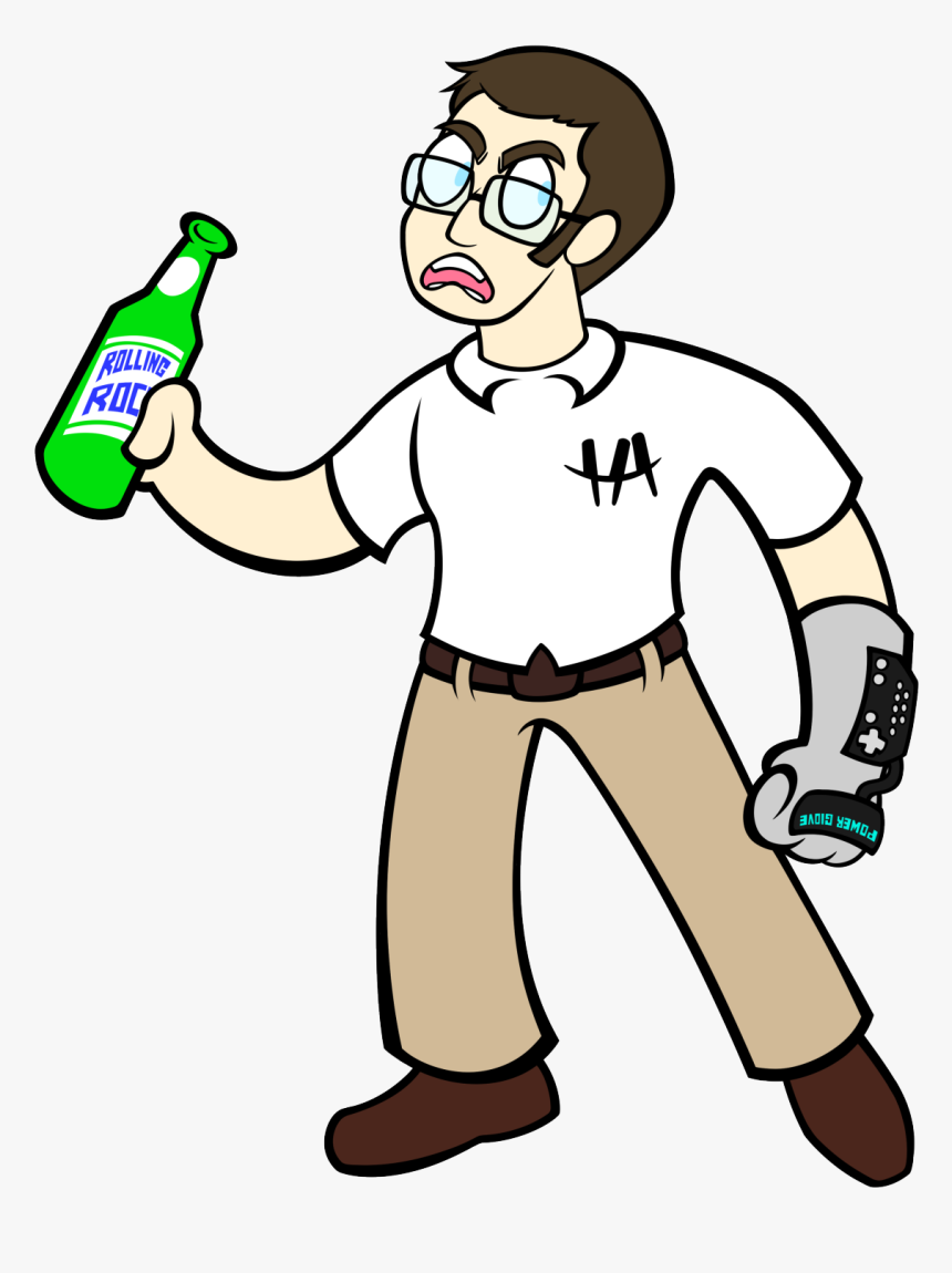 He’s The Angry Video Game Nerd, HD Png Download , Transparent Png Image ...