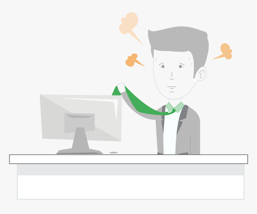 Unhappy Angry Customer Client Frustrated Not Working - Cartoon, HD Png ...