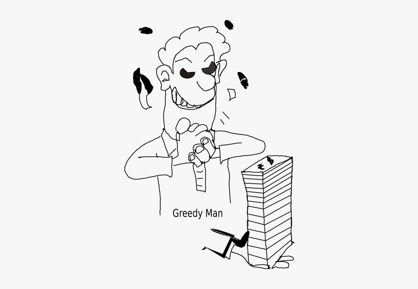 Greedy Man Clipart