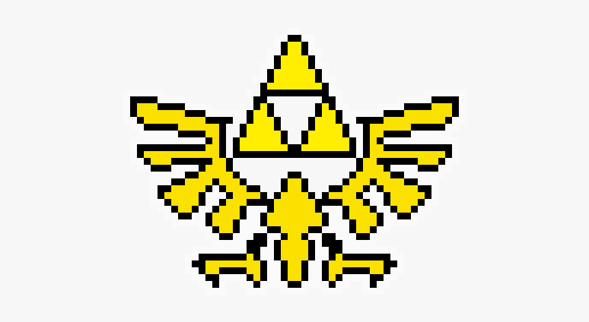 Minecraft Pixel Art Triforce, HD Png Download , Transparent Png Image ...