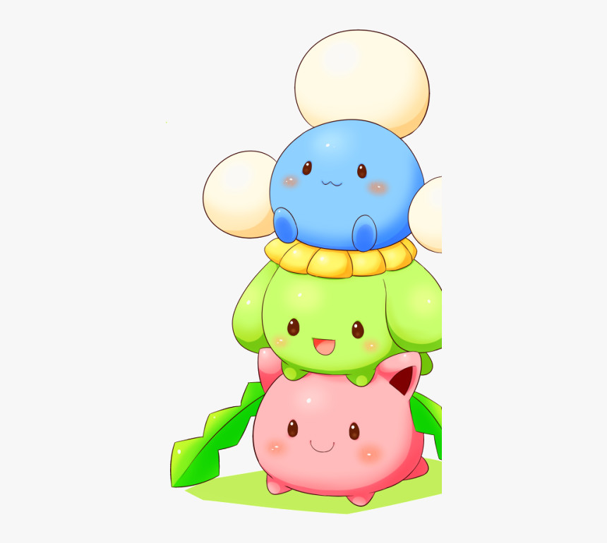 Shiny Hoppip Skiploom Jumpluff, HD Png Download , Transparent Png Image ...