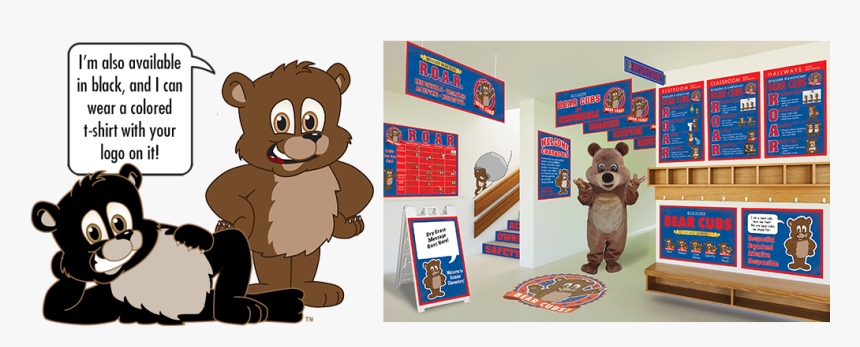 Bear Cub Mascot - Wolf Mascot For Elementary School, HD Png Download ...