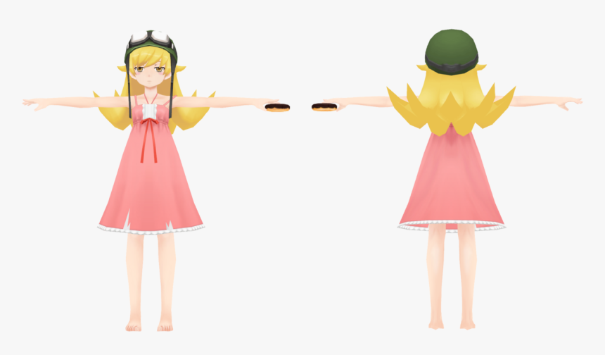 Bakemonogatari Portable Shinobu Oshino - Shinobu Oshino Mmd Model, HD ...