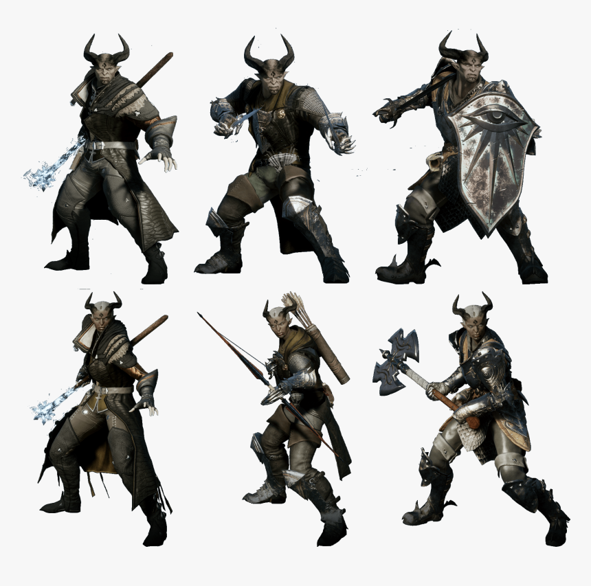 Qunari Inquisitor - Dragon Age Inquisition Male Qunari, HD Png Download ...