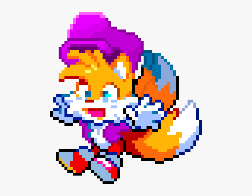 Tails The Fox Pixel Art, HD Png Download , Transparent Png Image - PNGitem