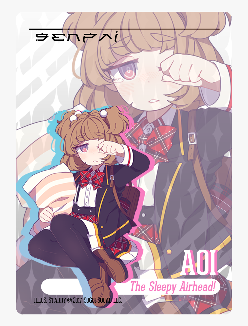 Senpai - Aoi Starry - Cartoon, HD Png Download , Transparent Png Image ...