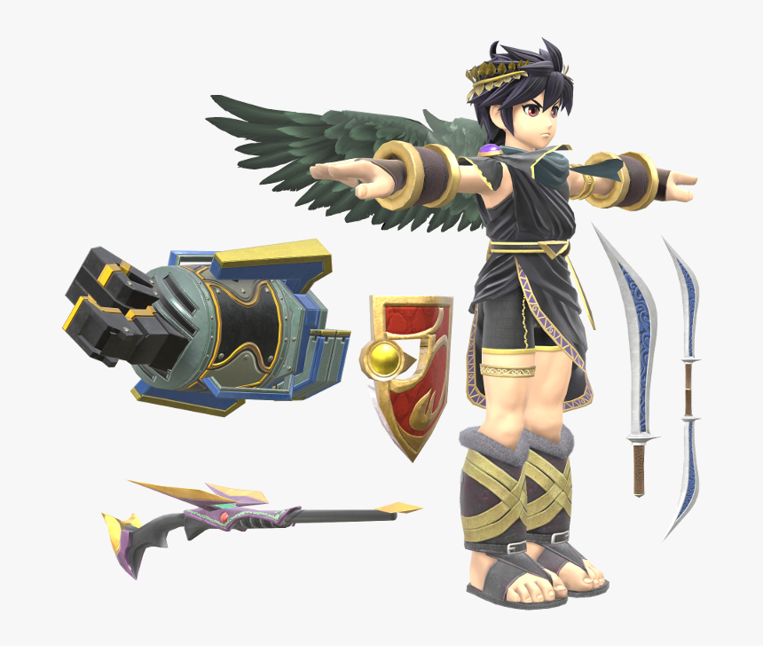 Download Zip Archive - Pit Super Smash Bros Ultimate, HD Png Download ...