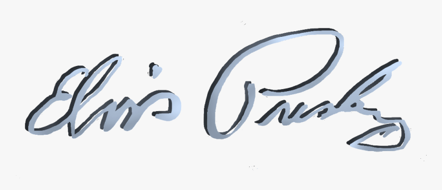 #elvispresley #signature #freetoedit - Calligraphy, HD Png Download ...