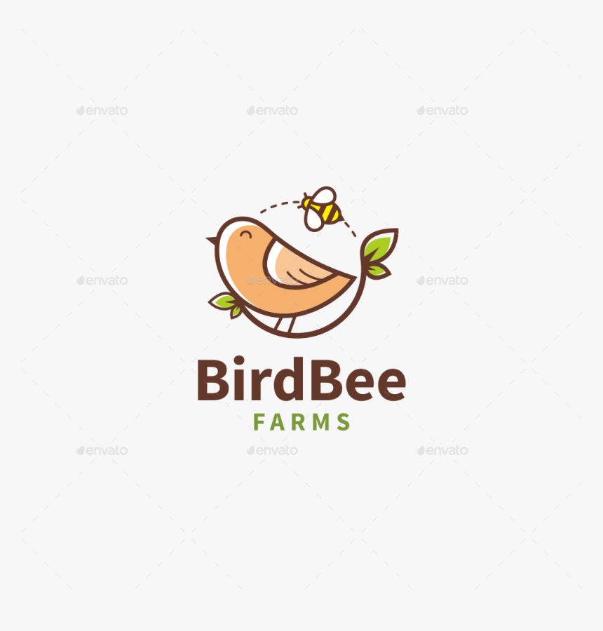 Bird Bee Logo, HD Png Download , Transparent Png Image - PNGitem