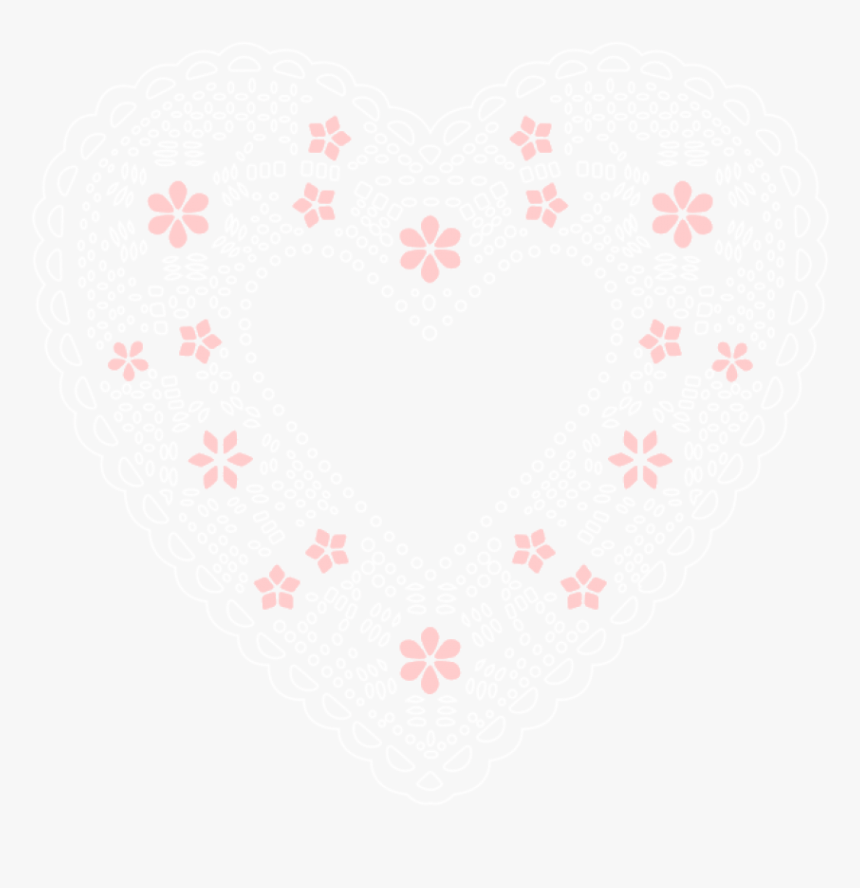 Free Png Lace Heart Png - Transparent Background White Lace Heart, Png ...