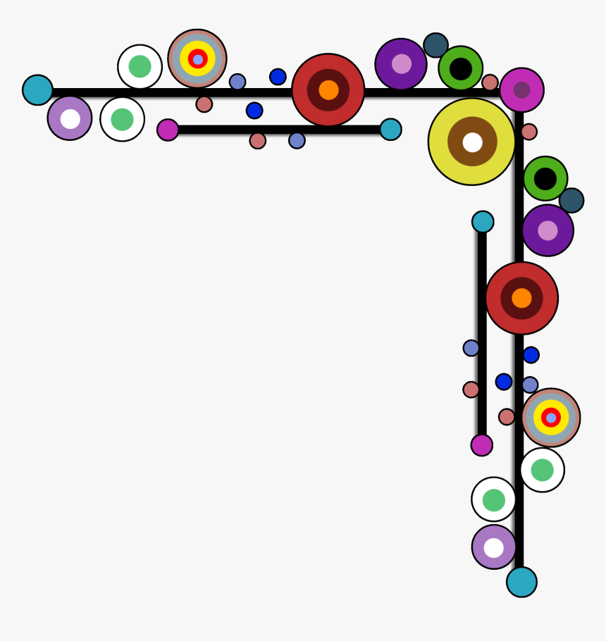 Simple Plain Retro Target - Simple Clipart Border Design, HD Png ...