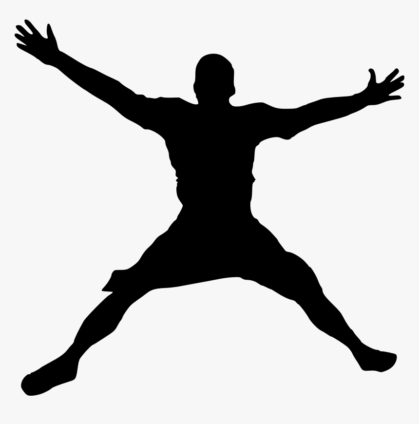 Jumping Clip Art Black And White