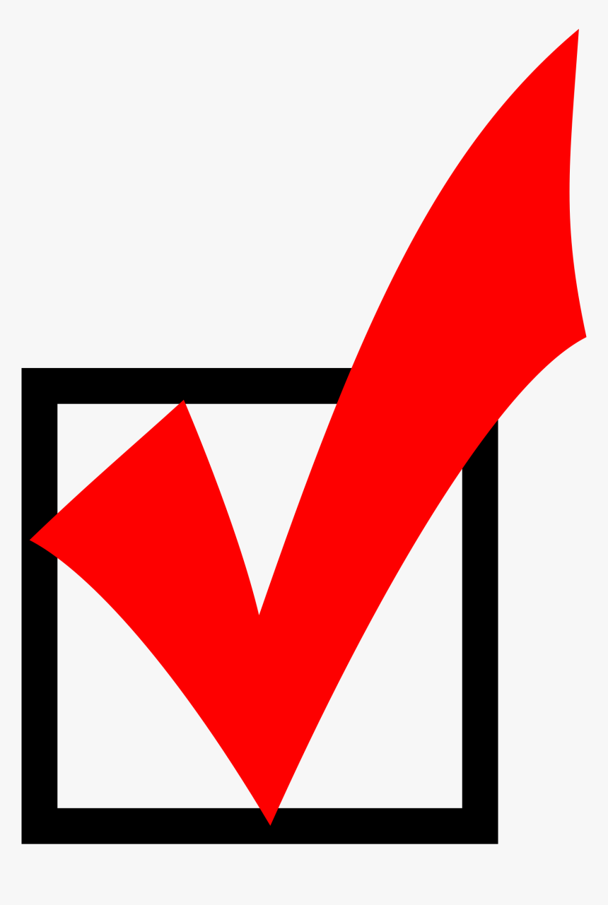 Red Check Mark In Box HD Png Download Transparent Png Image PNGitem
