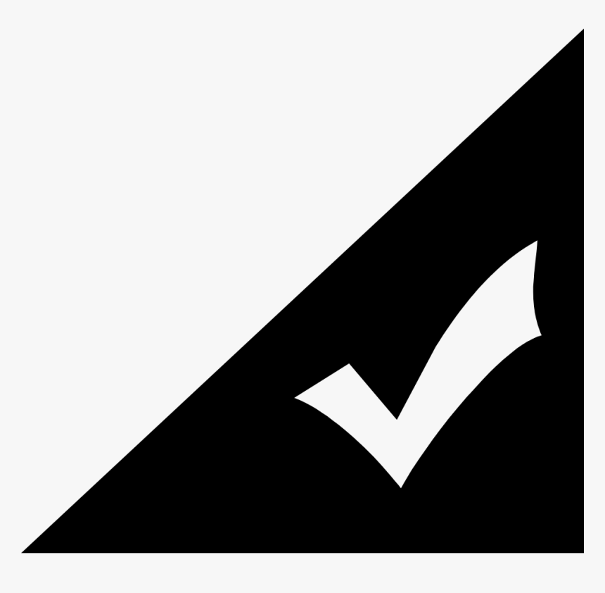 Check Mark Symbol Png - Triangle, Transparent Png , Transparent Png ...