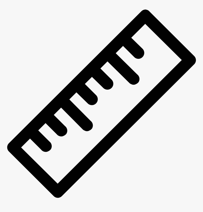 Png Ruler Black And White - Ruler Png Icon, Transparent Png ...
