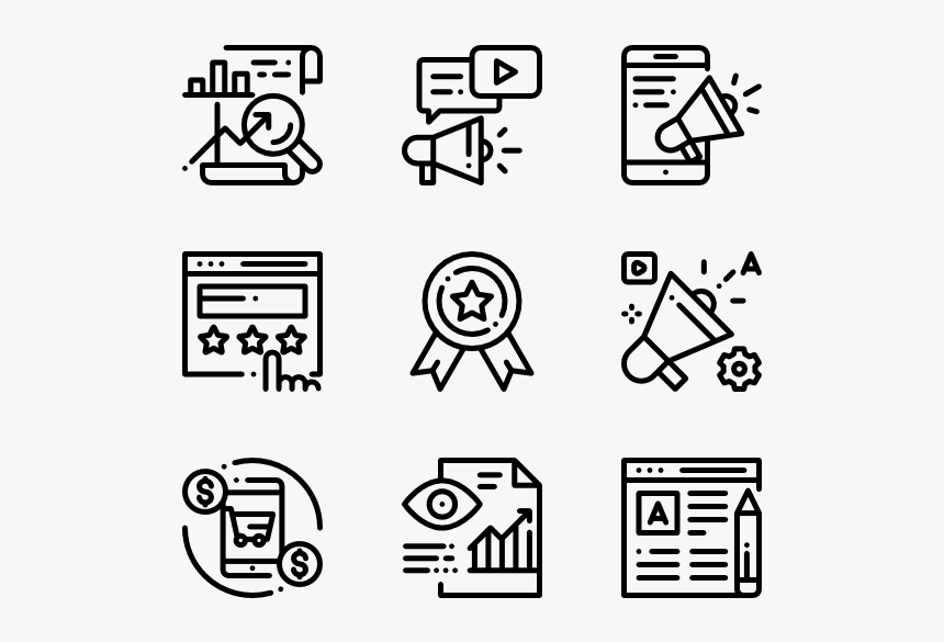 Digital Marketing - Design Icons Vector, HD Png Download , Transparent ...