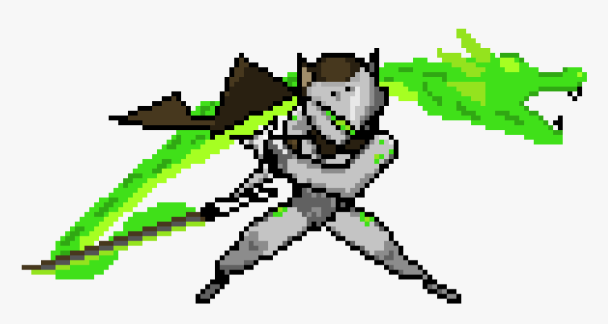 Transparent Genji Icon Png - Genji Overwatch Pixel Art, Png Download ...