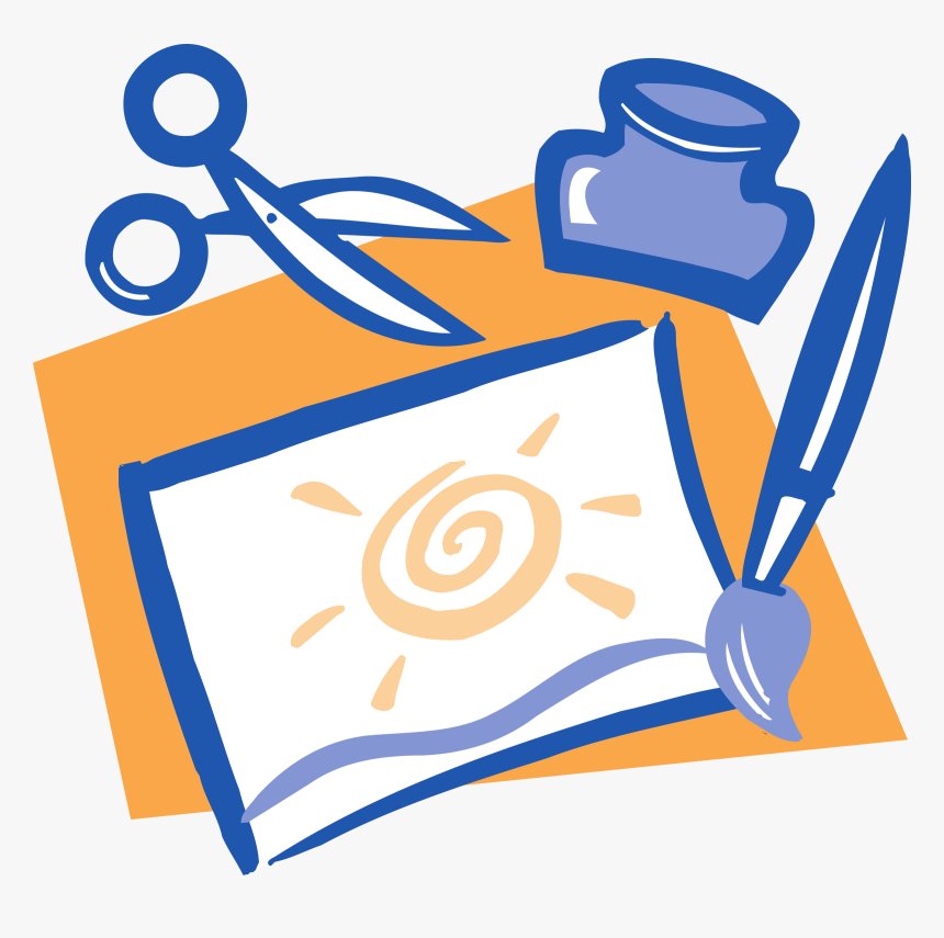 Paintbrush, Scissors And Glue Clip Arts - Craft Clip Art, HD Png ...