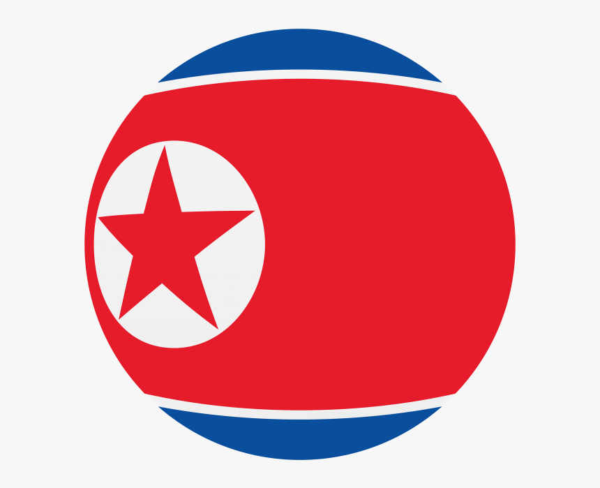 North Korea Round Flag - North Korea Flag Icon, HD Png Download ...