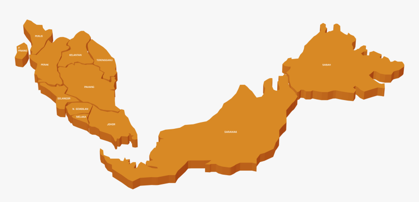 Thumb Image - Malaysia Map 3d Png, Transparent Png , Transparent Png ...