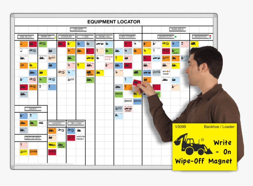 Whiteboard Magnets Visual Management, HD Png Download , Transparent Png ...