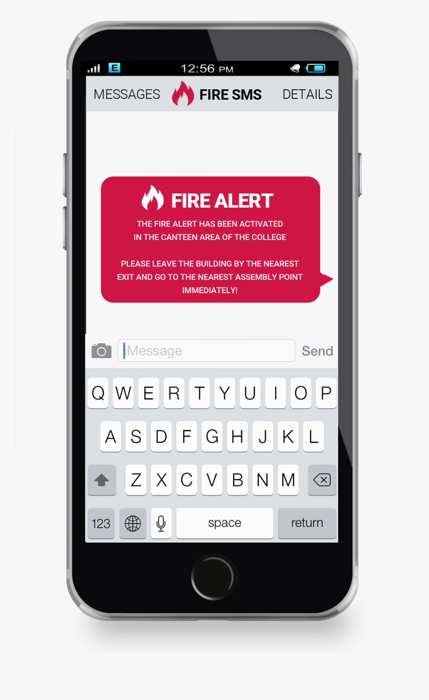 Transparent Fire Text Png - Iphone Phone Chat Screen, Png Download ...